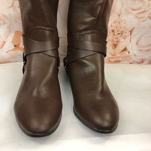 Merona | Shoes | Merona Brown Riding Boots Tall Metal Detail 9 | Poshmark